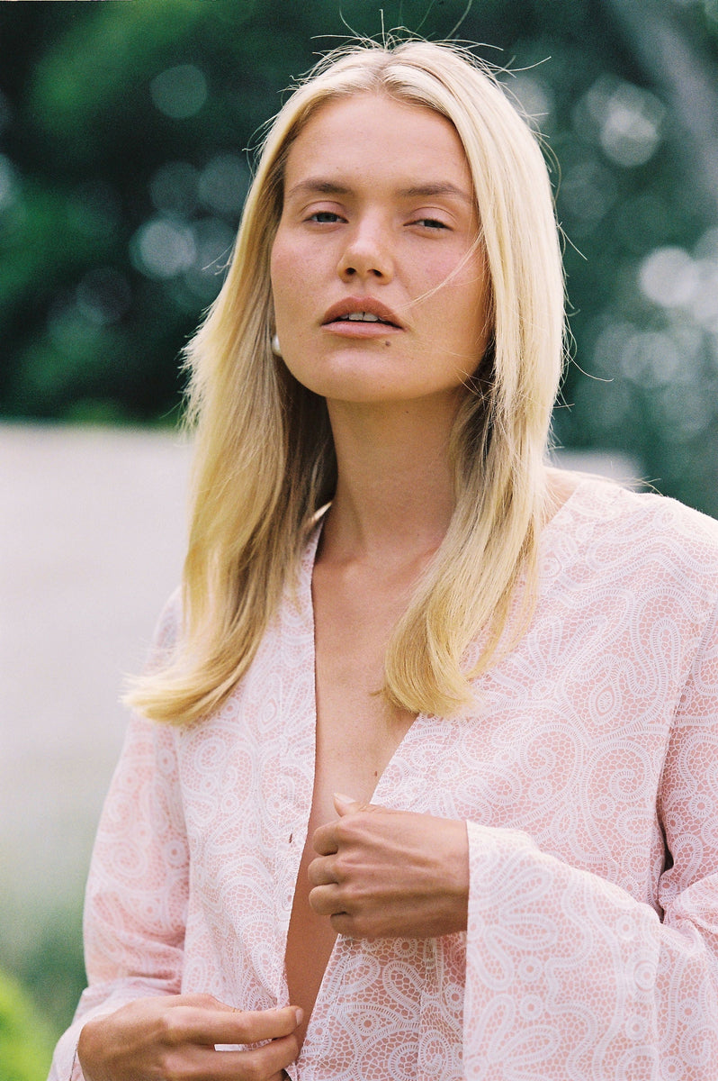 Vera Cover-Up - Cotton Voile - Lace – Piyama